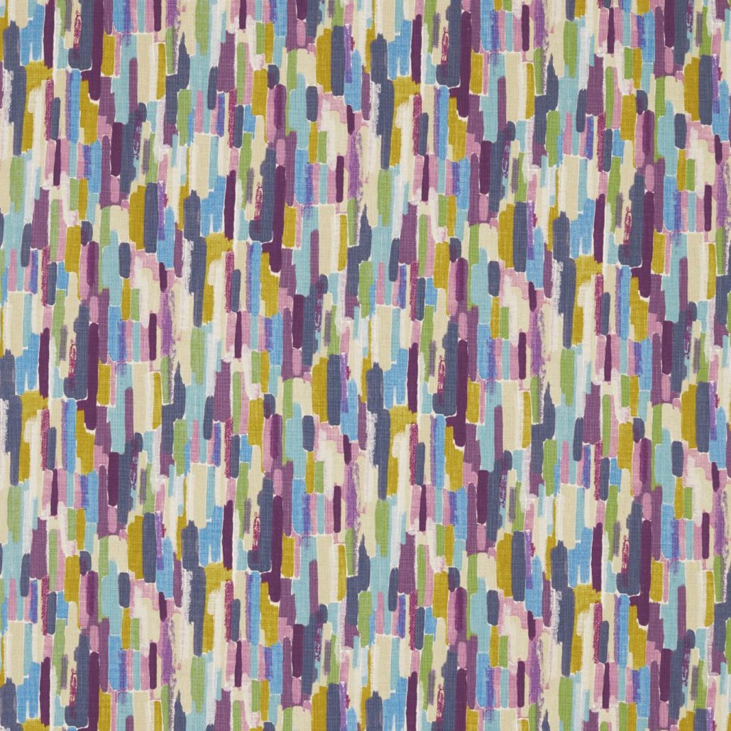 Trattino Heather/Grape/Mustard | By | Malcolm Fabrics - NZ Distributor