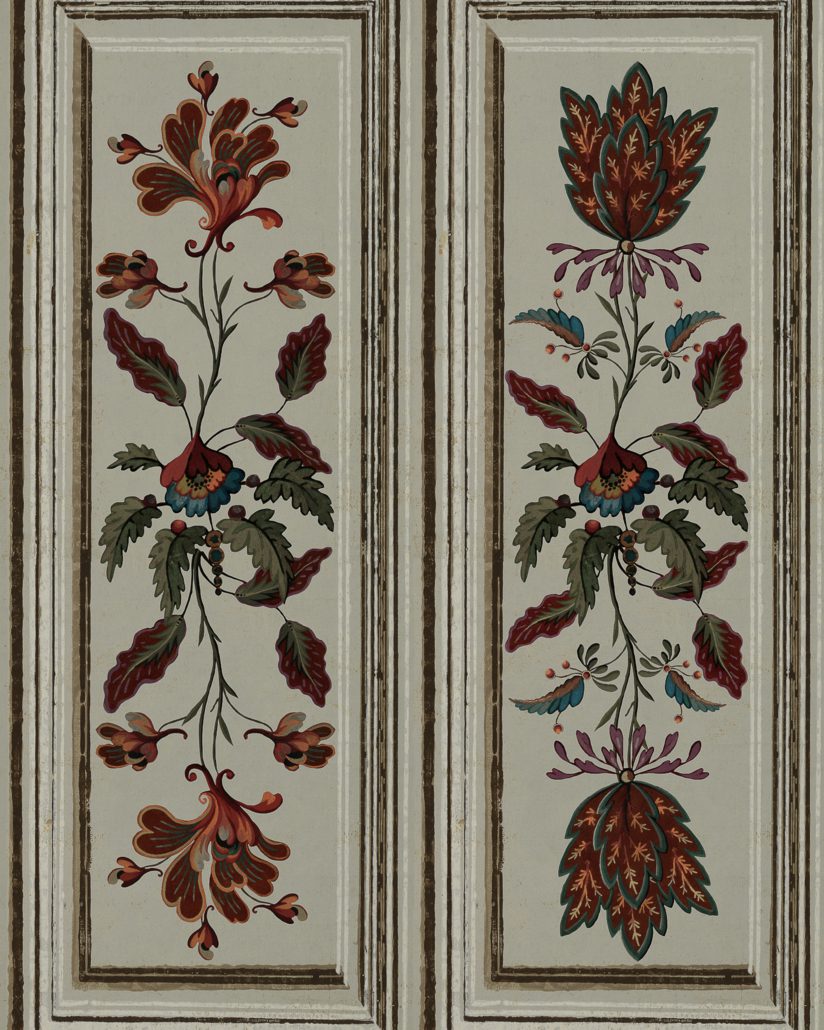 TYROLEAN PANEL Taupe Wallpaper | By | Malcolm Fabrics - NZ Distributor