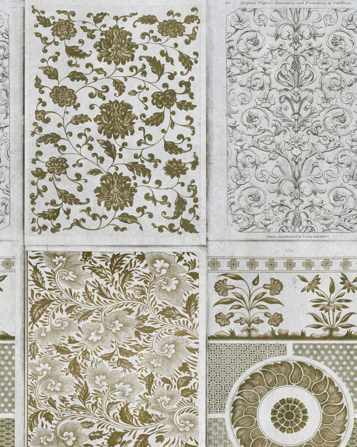 CHINESE PATTERNS BROWN WP20052 | By | Malcolm Fabrics - NZ Distributor