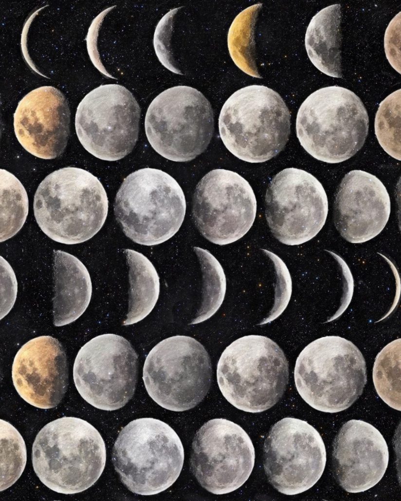 MOON PHASES WP20066 | By | Malcolm Fabrics - NZ Distributor